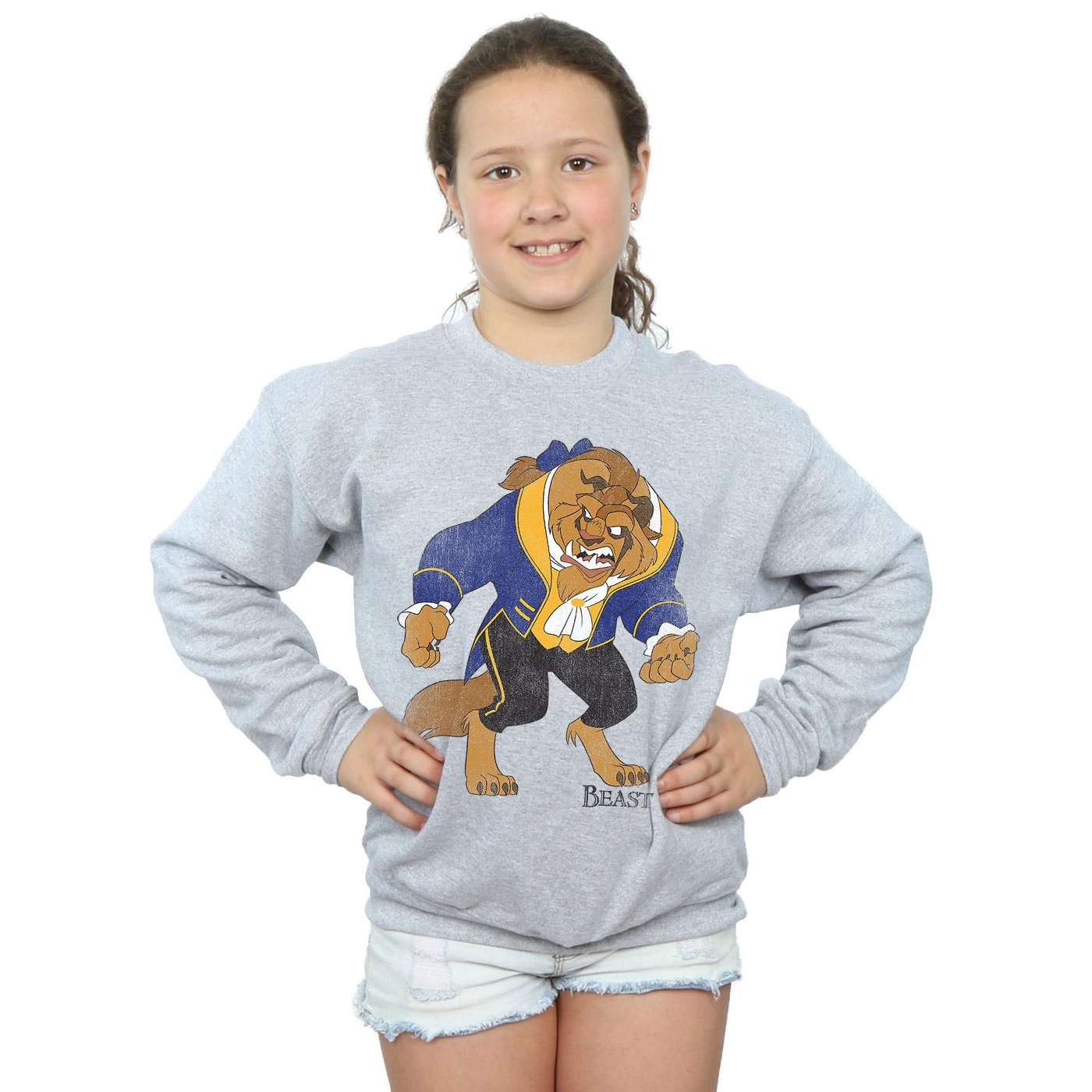 Disney Girls Beauty And The Beast Classic Beast Sweatshirt - Walmart.com