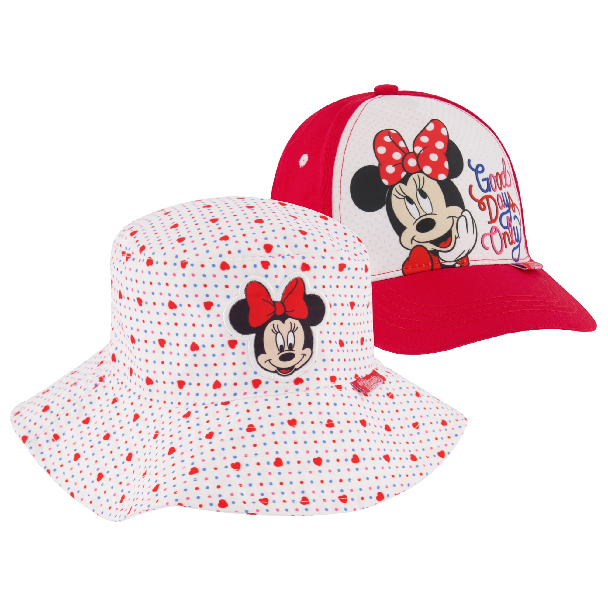 Disney Girls’ Bucket Hat – Reversible Minnie Mouse or Princess Sun Hat ...
