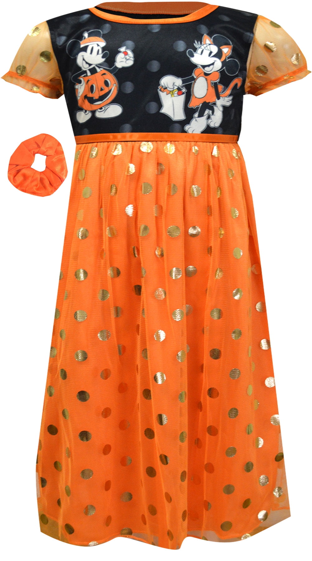 Disney Girls' Dress Like Minnie Mouse Halloween Party Nightgown (6 ...