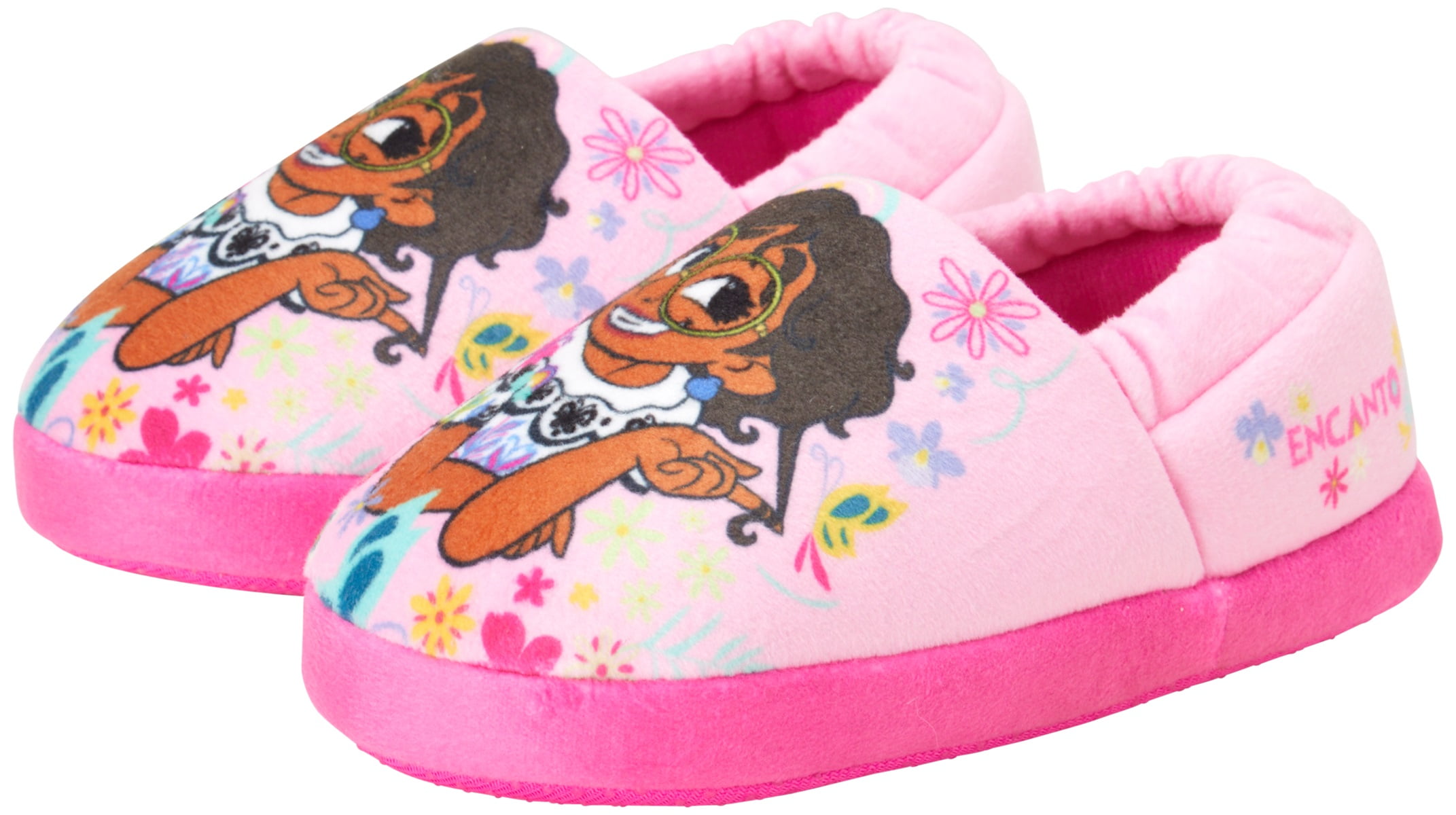Disney Girls' Encanto Slippers - Mirabel and Luisa Plush Fuzzy Slippers ...
