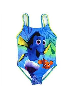 Ariel Swimsuit with Ruffle Sleeve, One Piece, Sizes 4/5 - 10/12 ...