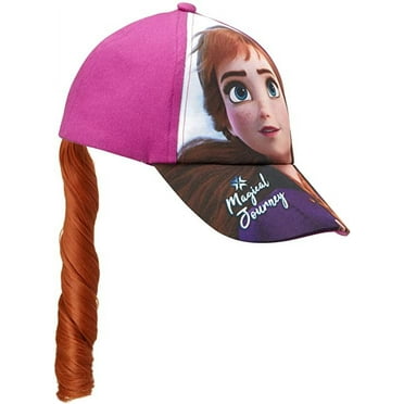 Disney Girls' Frozen Baseball Cap - Princess Elsa and Anna Curved Brim ...