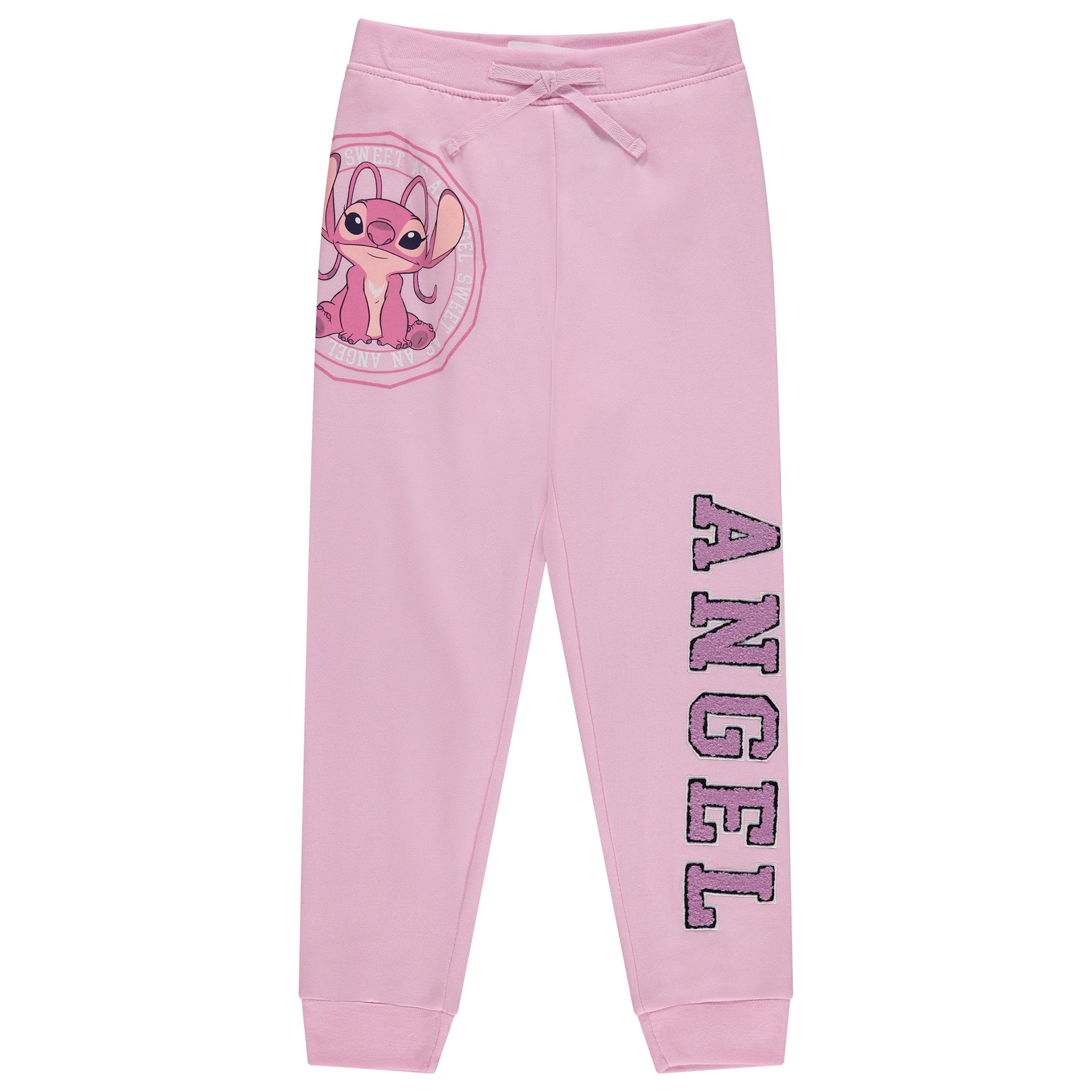 Disney Girls Jogger Sweatpants with Lilo and Stitch, Minnie Mouse ...