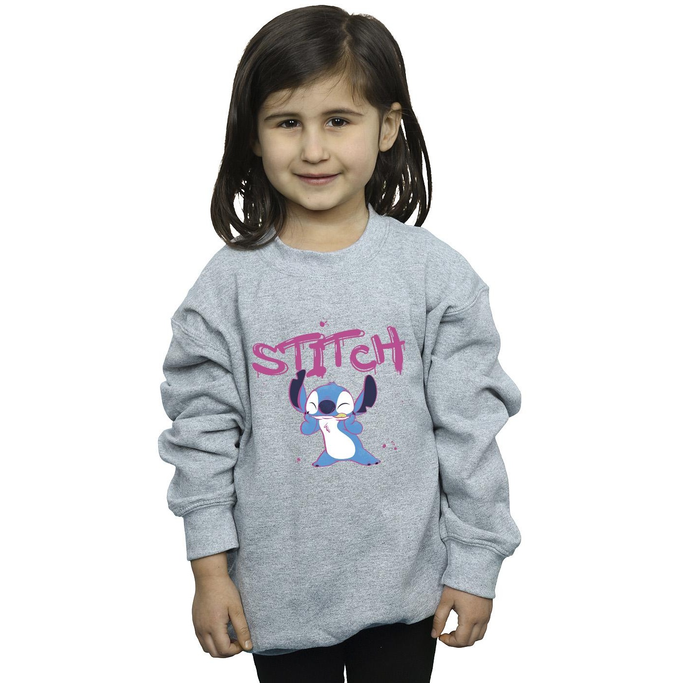 Disney Girls Lilo And Stitch Graffiti Sweatshirt - Walmart.com
