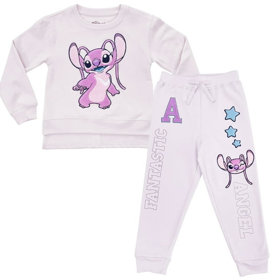 Disney Girls Lilo & Stitch Clothing Set - Stitch Sweatshirt Hoodie and ...