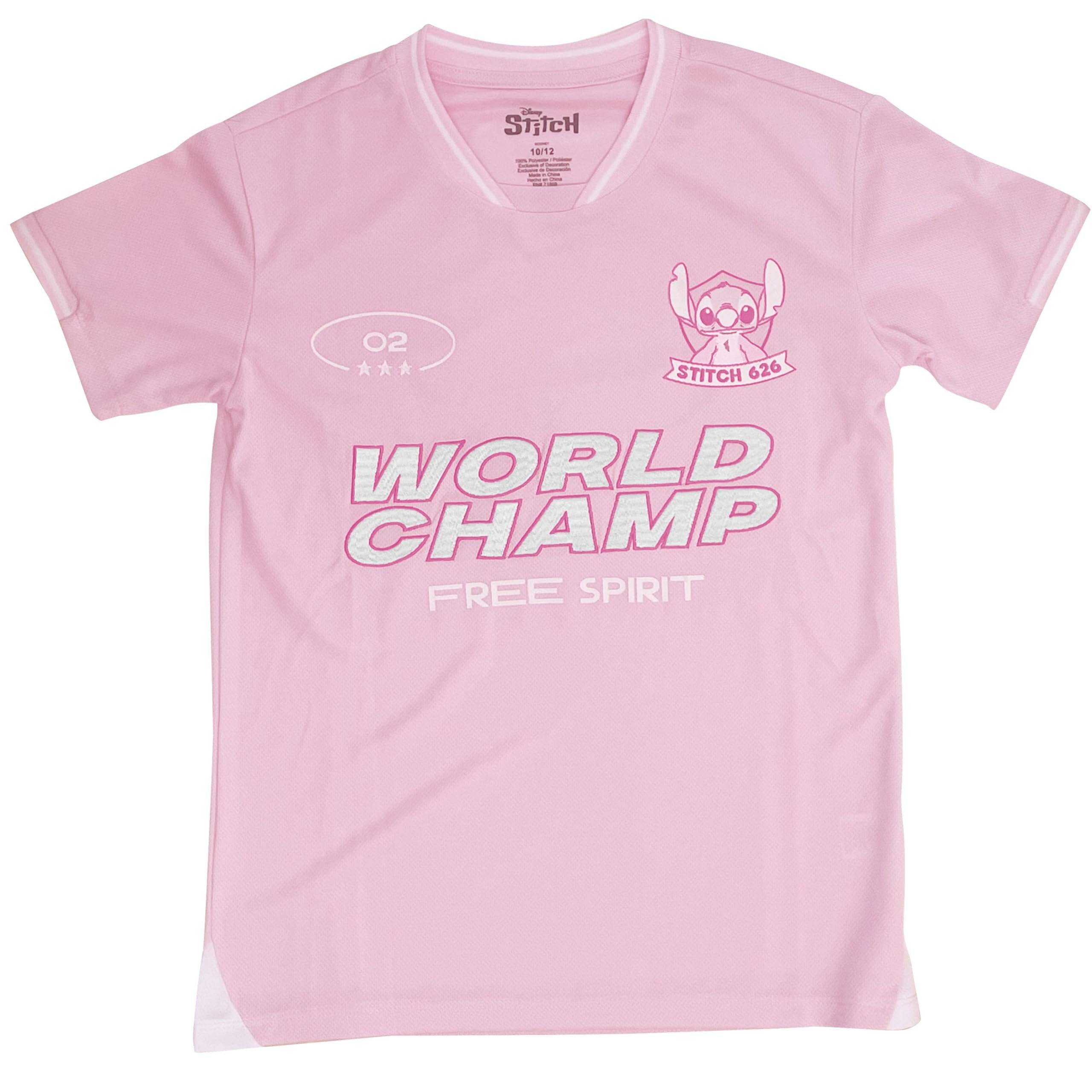 Disney Girls Lilo & Stitch Soccer Jersey T-Shirt - Girls Sizes 4-16 ...