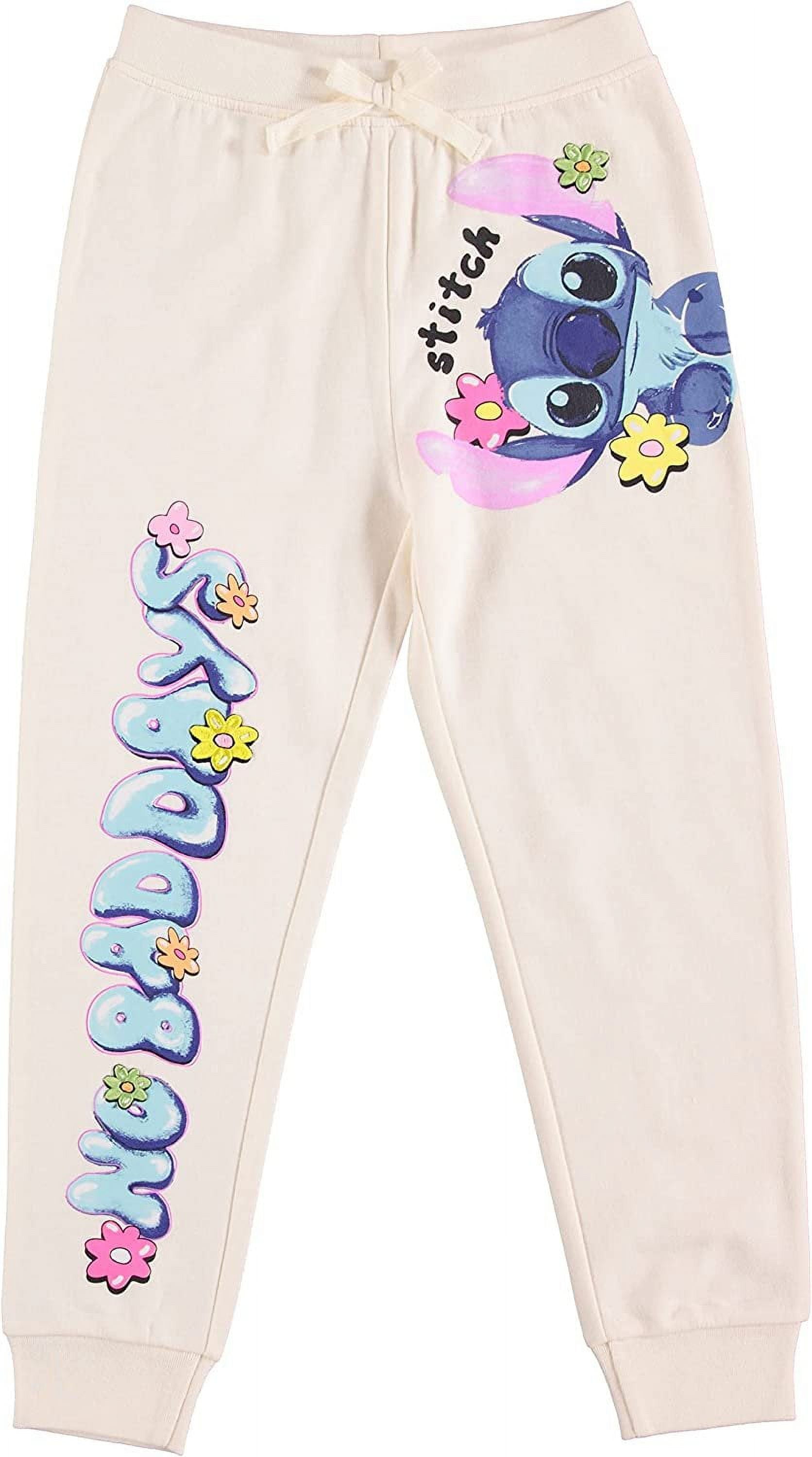 Disney Girls Lilo and Stitch Jogger Sweatpants with Minnie Mouse ...