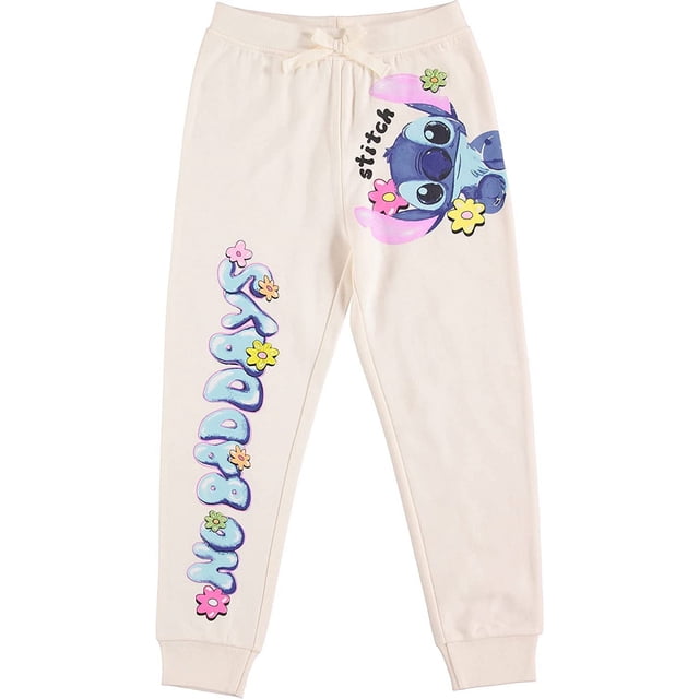 Disney Girls Lilo and Stitch Jogger Sweatpants with Minnie Mouse ...