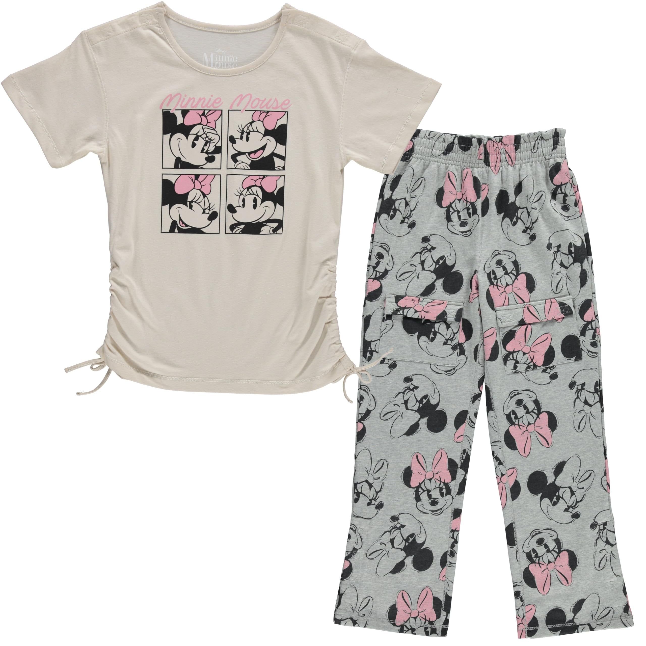 Disney Girls Minnie Mouse Adaptive T-Shirt & Jogger Set, Minnie Mouse ...