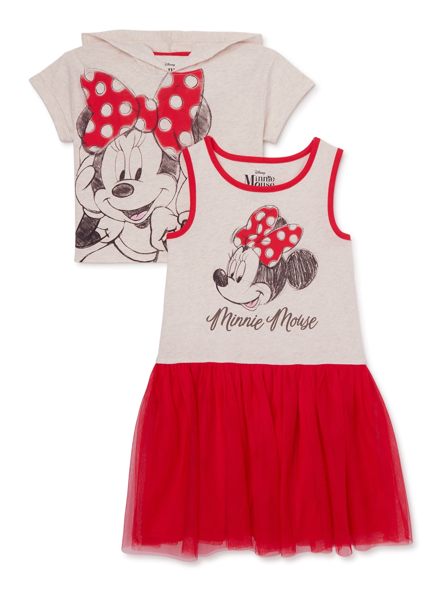 Disney Girls Minnie Mouse Hooded Cosplay Dress, 2-Piece, Sizes 4-16 ...