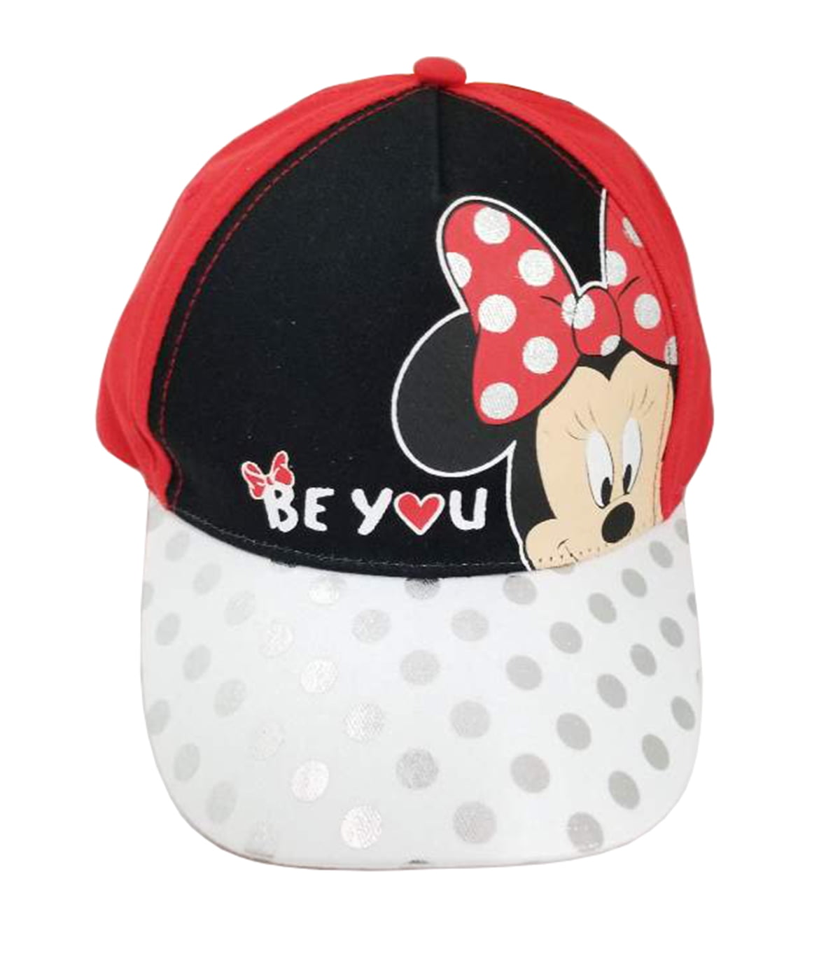 Disney Girls Minnie Mouse Polka Dots Baseball Cap - Walmart.com