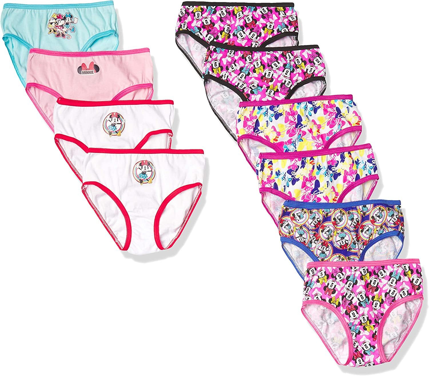 Disney Girls' Minnie Mouse Underwear Multipacks, Dots 10pk, 8 - Walmart.com