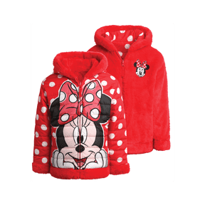 Disney Minnie Mouse Winter Coats for Toddler Girls, Zip Up Puffer ...