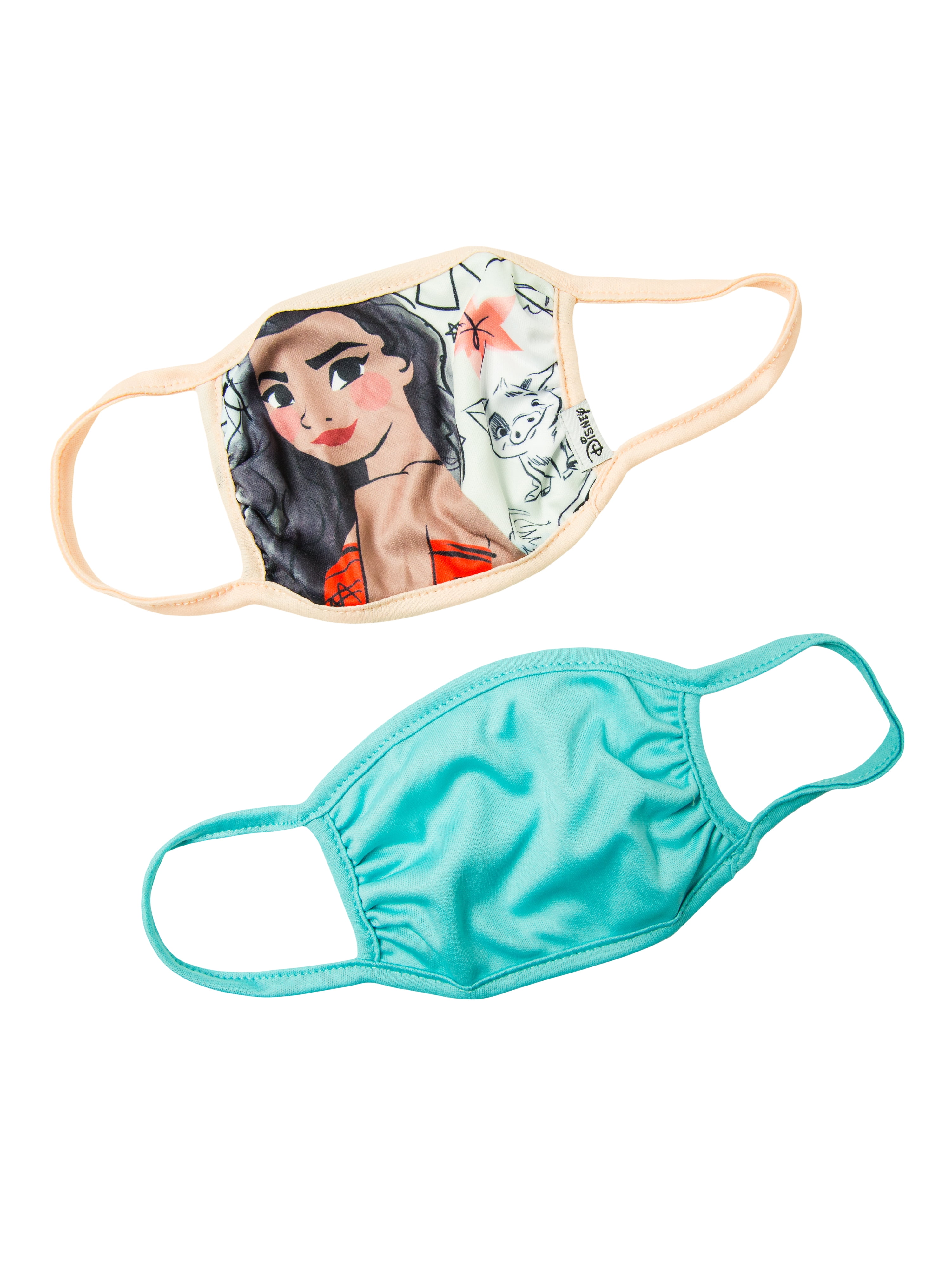 Disney Girls' Moana Face Masks, 2 Pack - Walmart.com