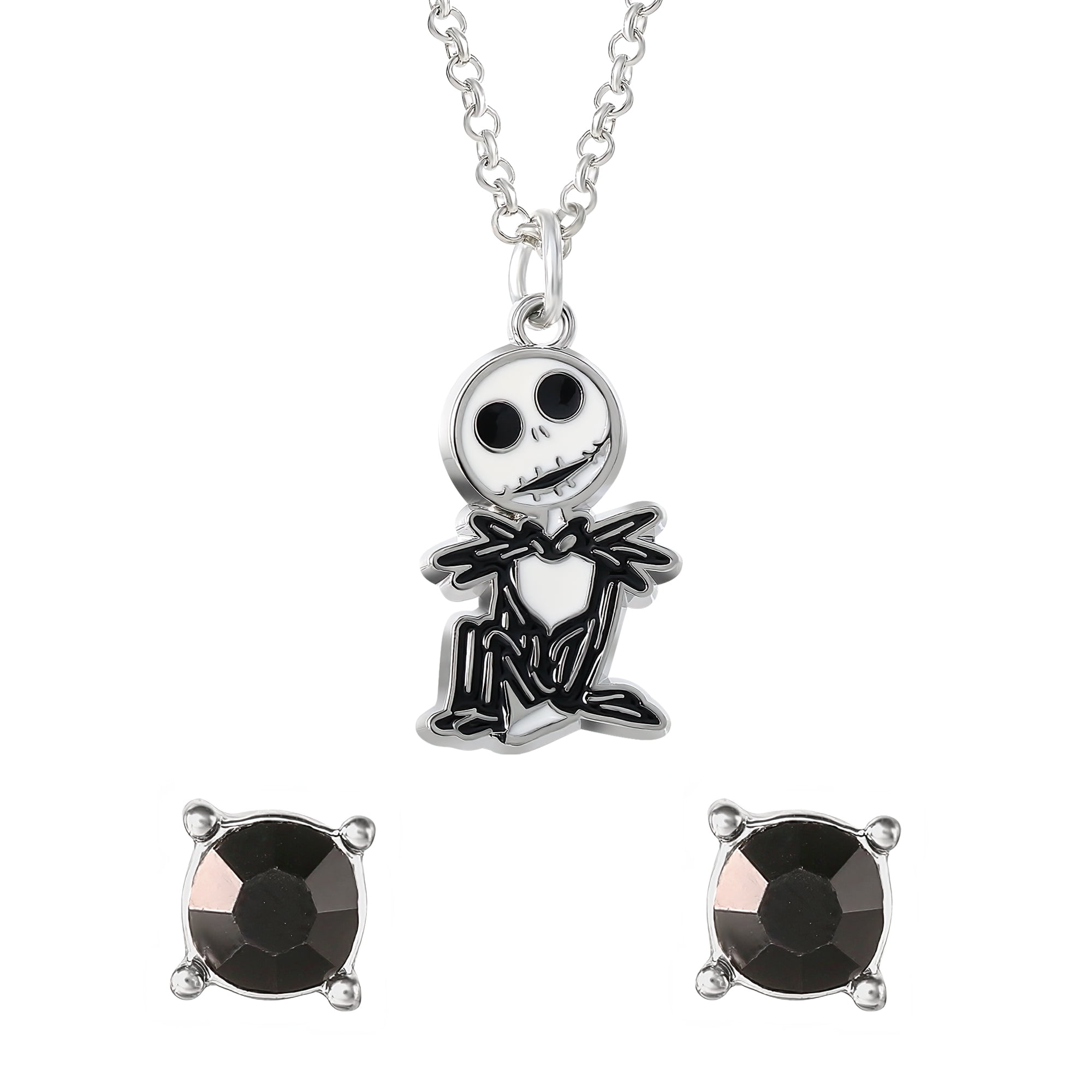 Disney- Girls Nightmare before Christmas Jack, Pendant and Earring Set ...