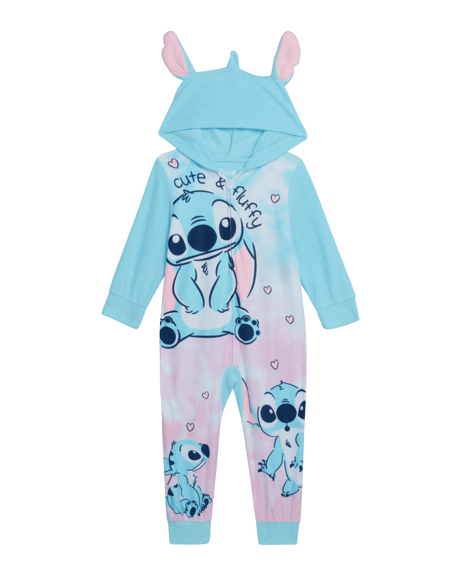 Disney Girls' Pajamas - Frozen, Lilo & Stitch Soft Fleece Faux Fur ...