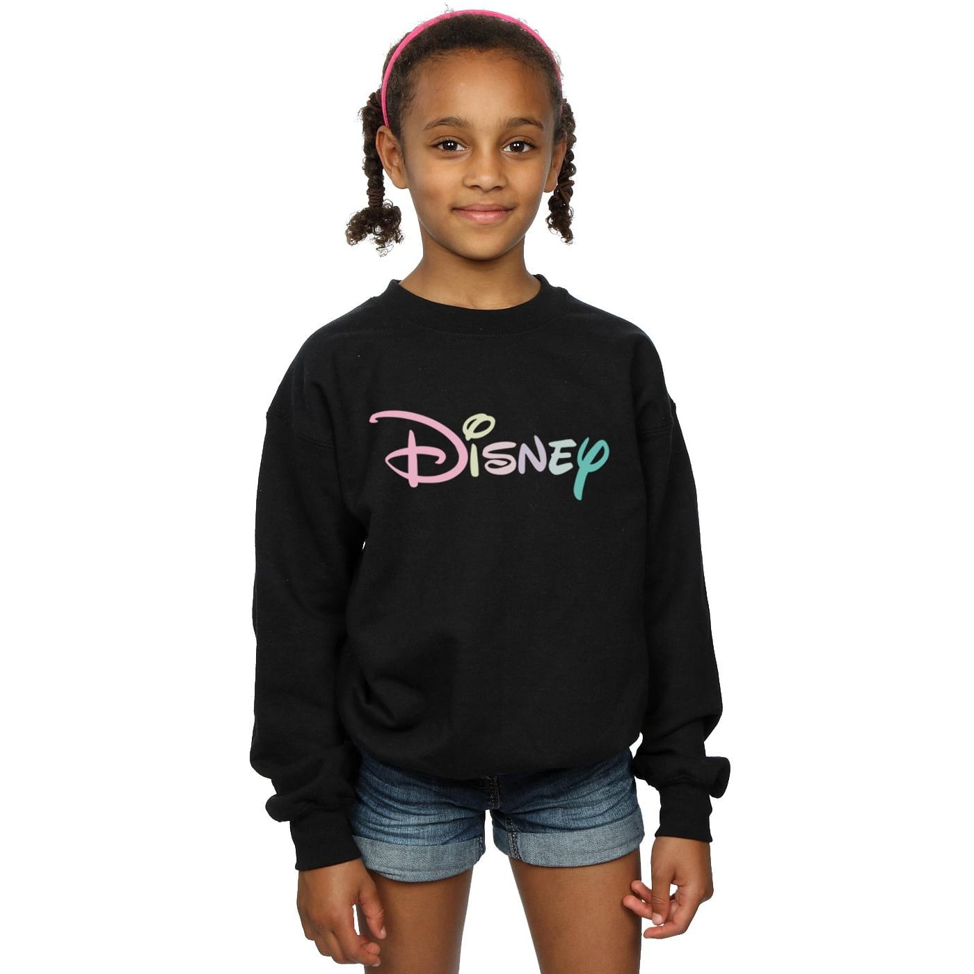 Disney Girls Pastel Logo Sweatshirt - Walmart.com