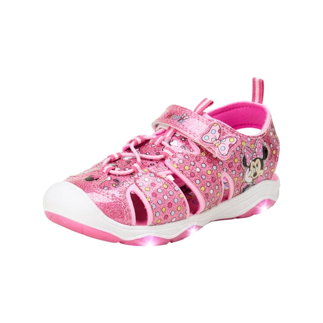Disney Girls' Shoes - Minnie Mouse or Frozen Light-Up Closed Toe Sports ...