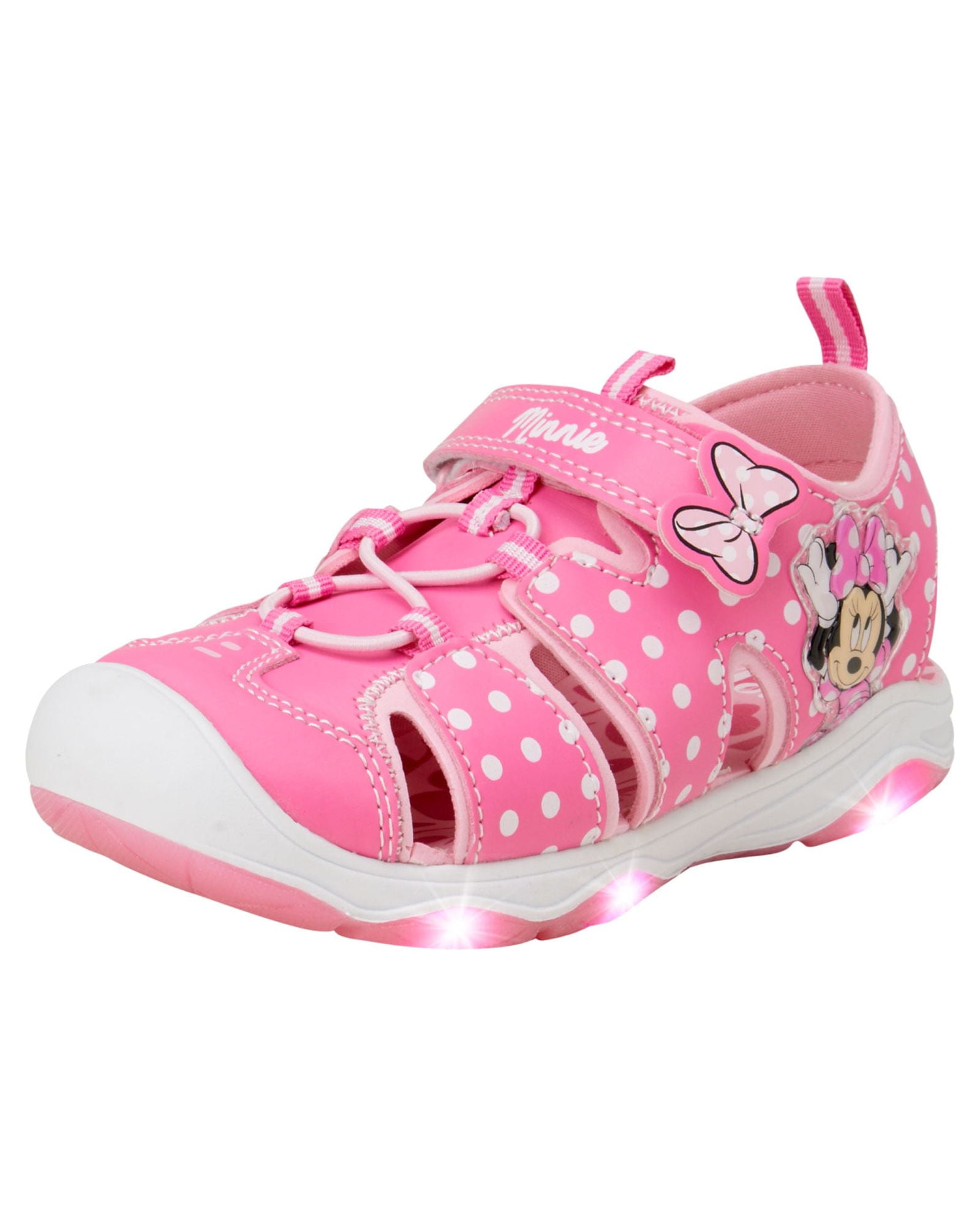 Disney Girls' Shoes - Minnie Mouse or Frozen Light-Up Closed Toe Sports ...