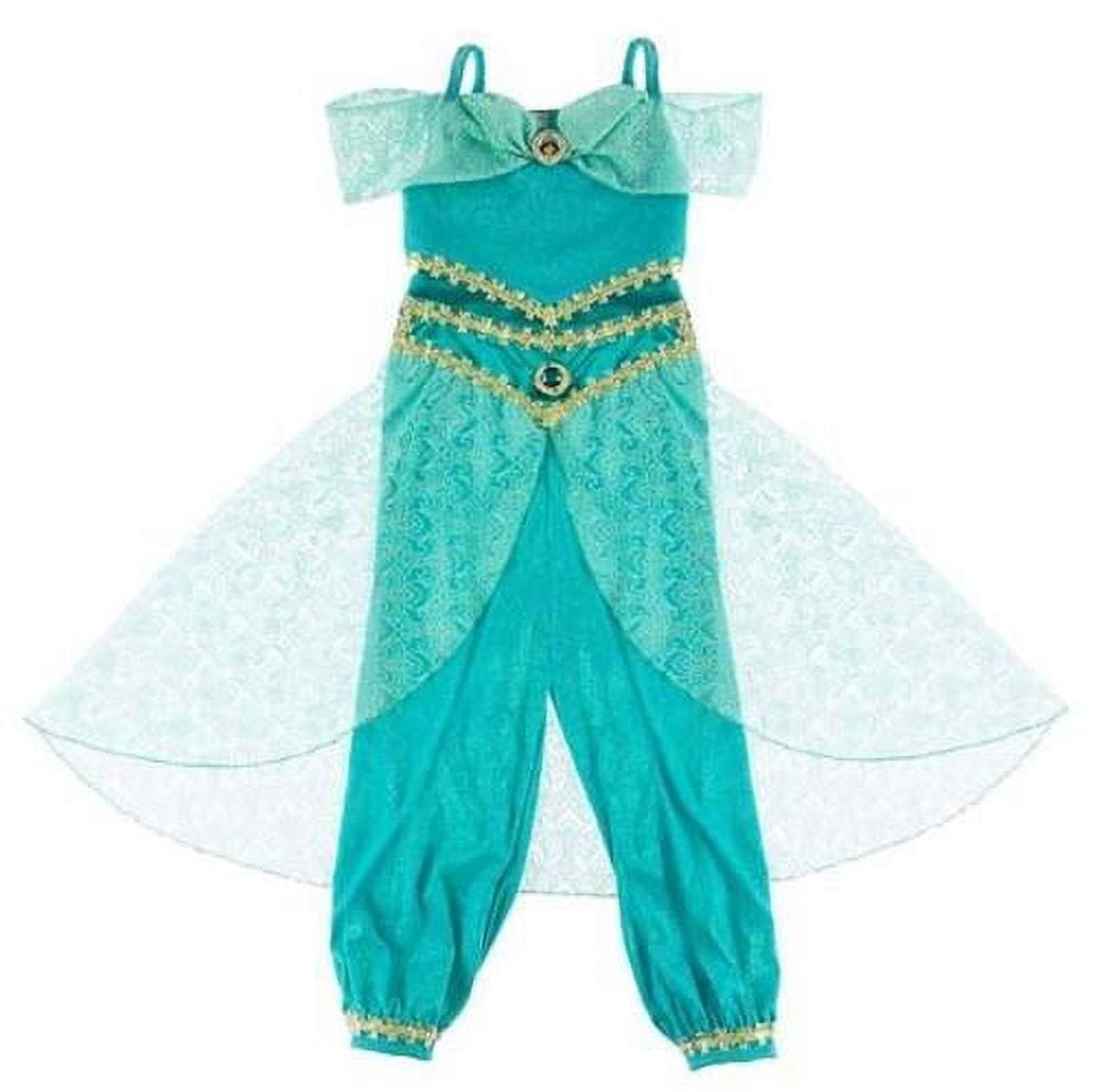 Disney Girls Sparkle Costume Jasmine Aladdin (XXS 3) - Walmart.com