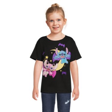 Disney Toddler Girls Stitch T-Shirt and Shorts Set, 2-Piece, Sizes 2T ...