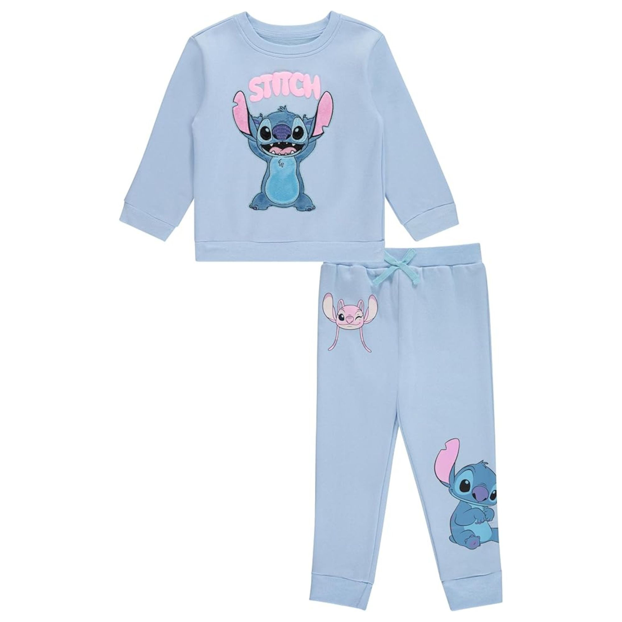 Disney Girls Sweatshirt and Sweatpants Set, Graphic Lilo and Stitch ...