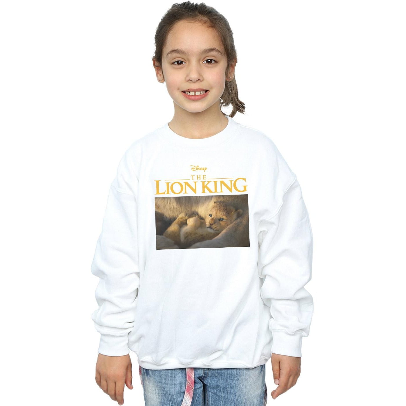 Disney Girls The Lion King Movie Baby Simba Photo Sweatshirt - Walmart.com