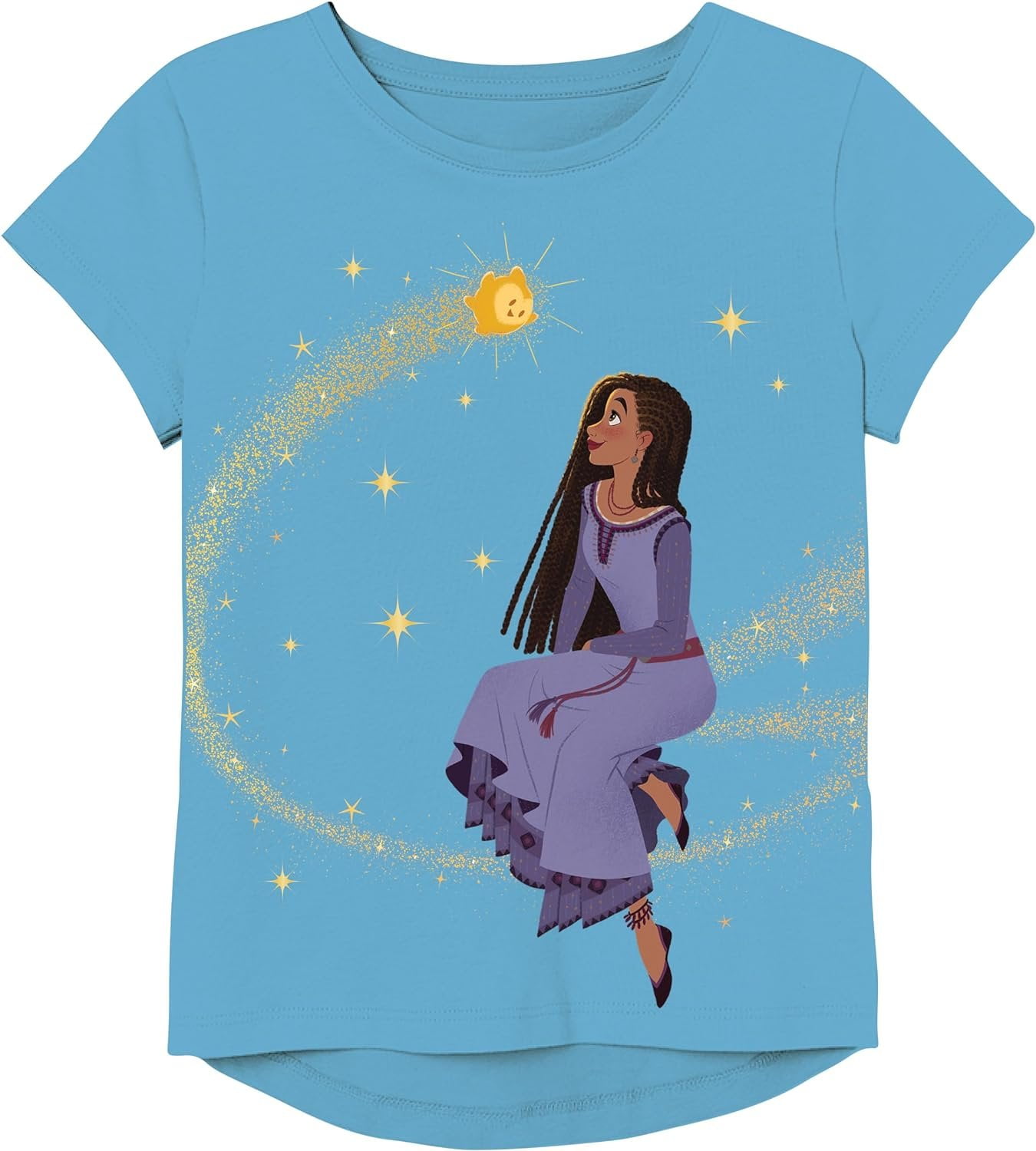 Disney Girls Wish Movie Asha & Star Short Sleeve T-Shirt-Sizes 2-16 ...