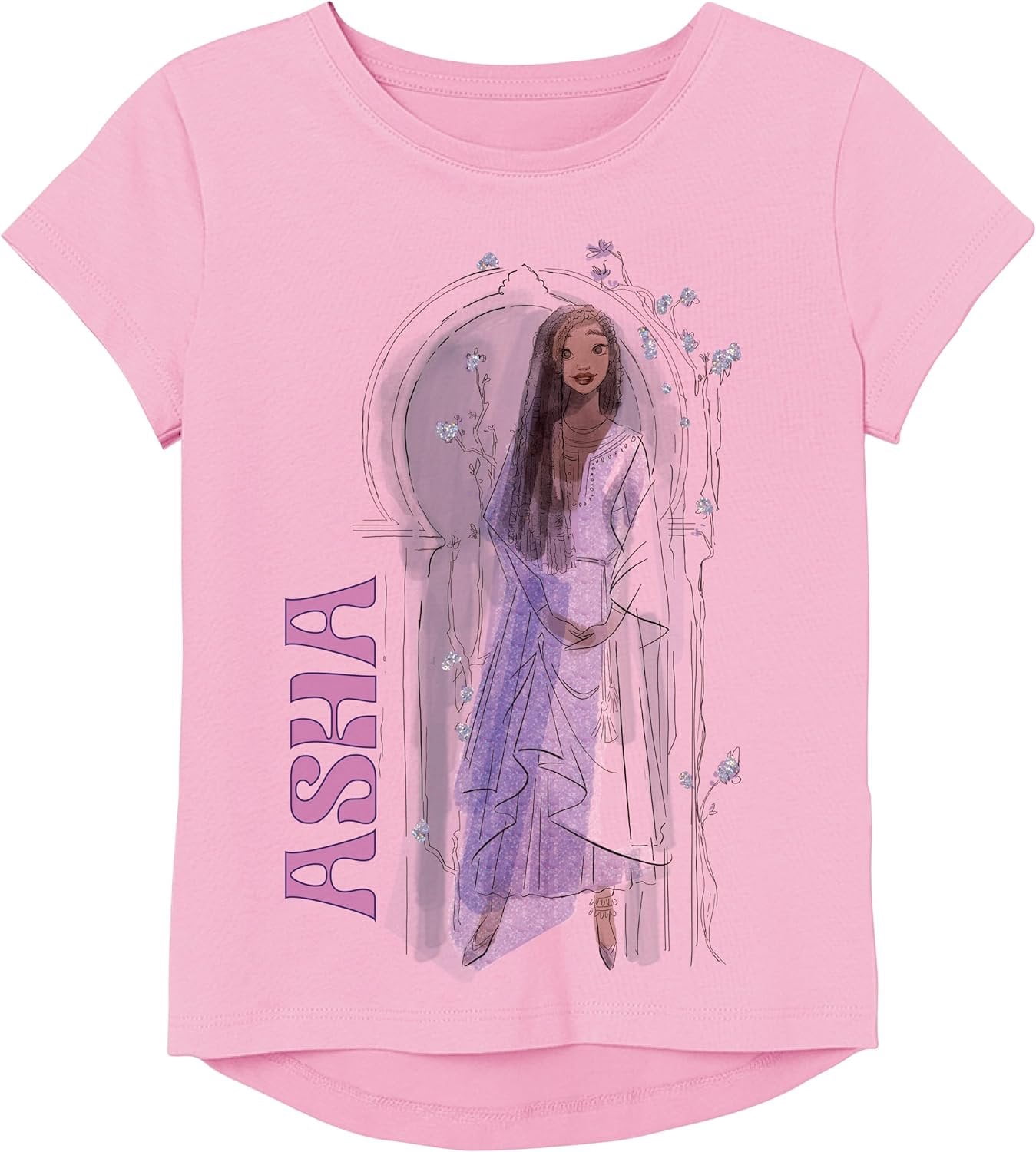 Disney Girls Wish Movie Asha Star & Valentino Short Sleeve T-Shirt ...