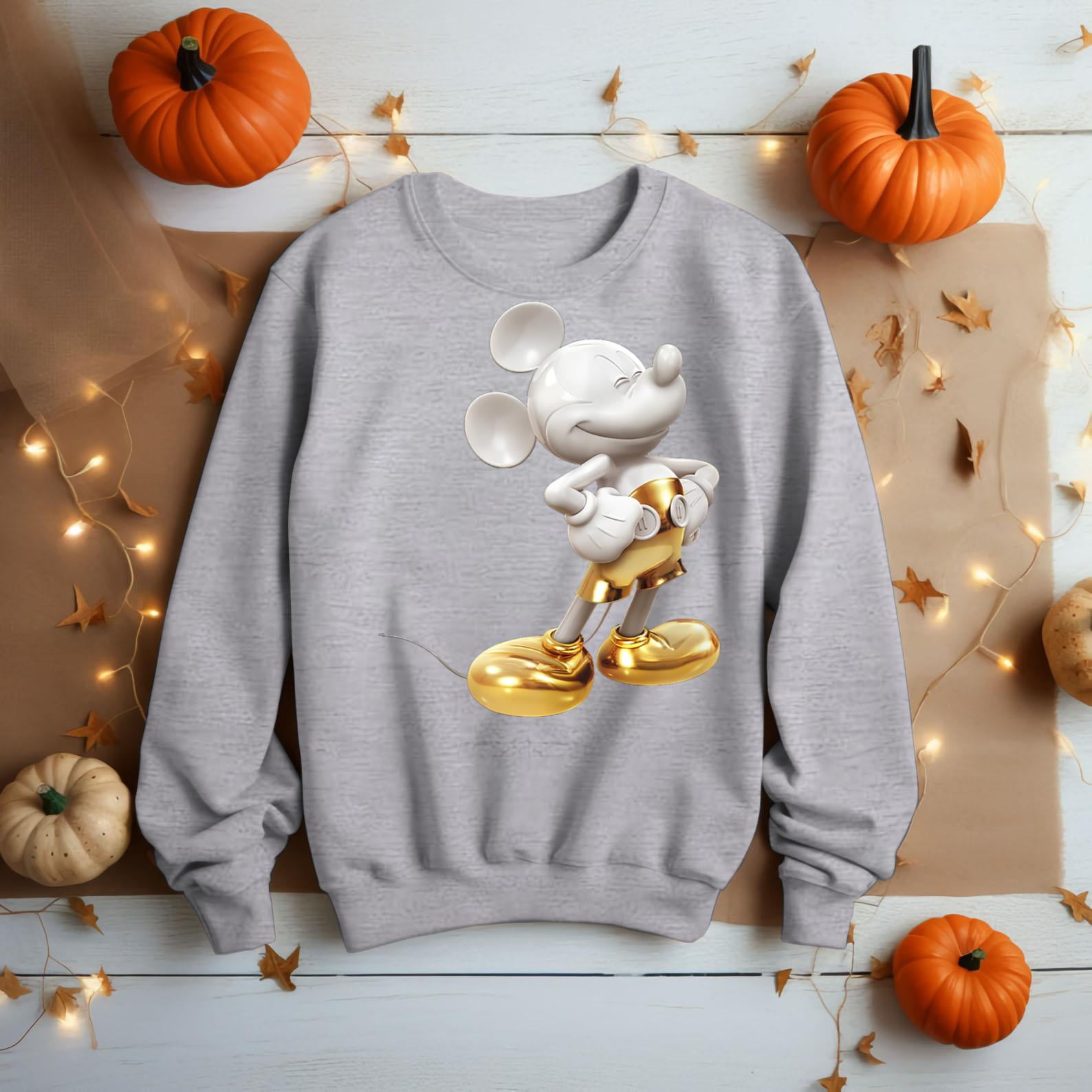 Disney Gold Mouse Pose T-Shirt Unisex shirt Adult Tee 40002 - Walmart.com