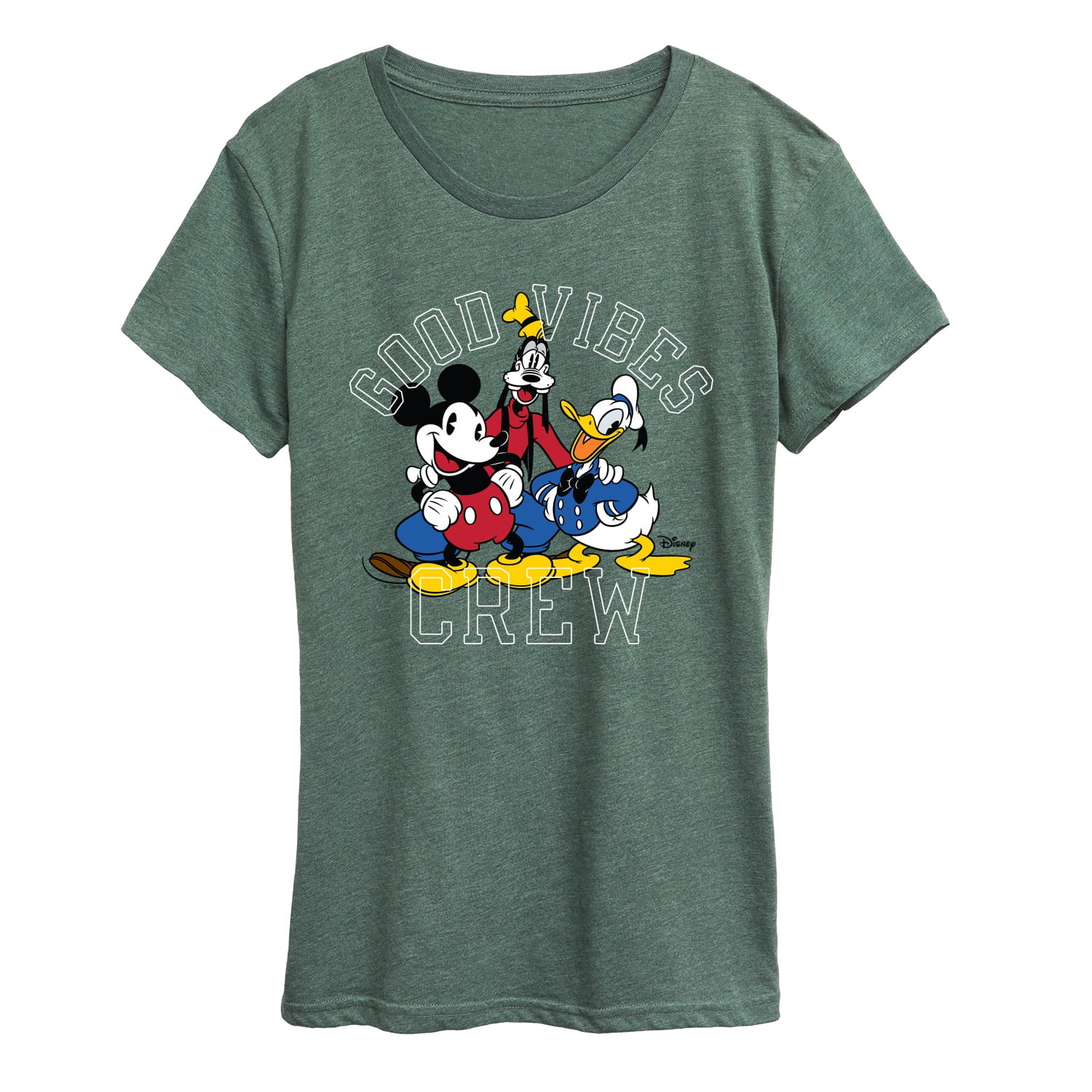 Disney - Good Vibes Crew - Women's Short Sleeve Graphic T-Shirt ...