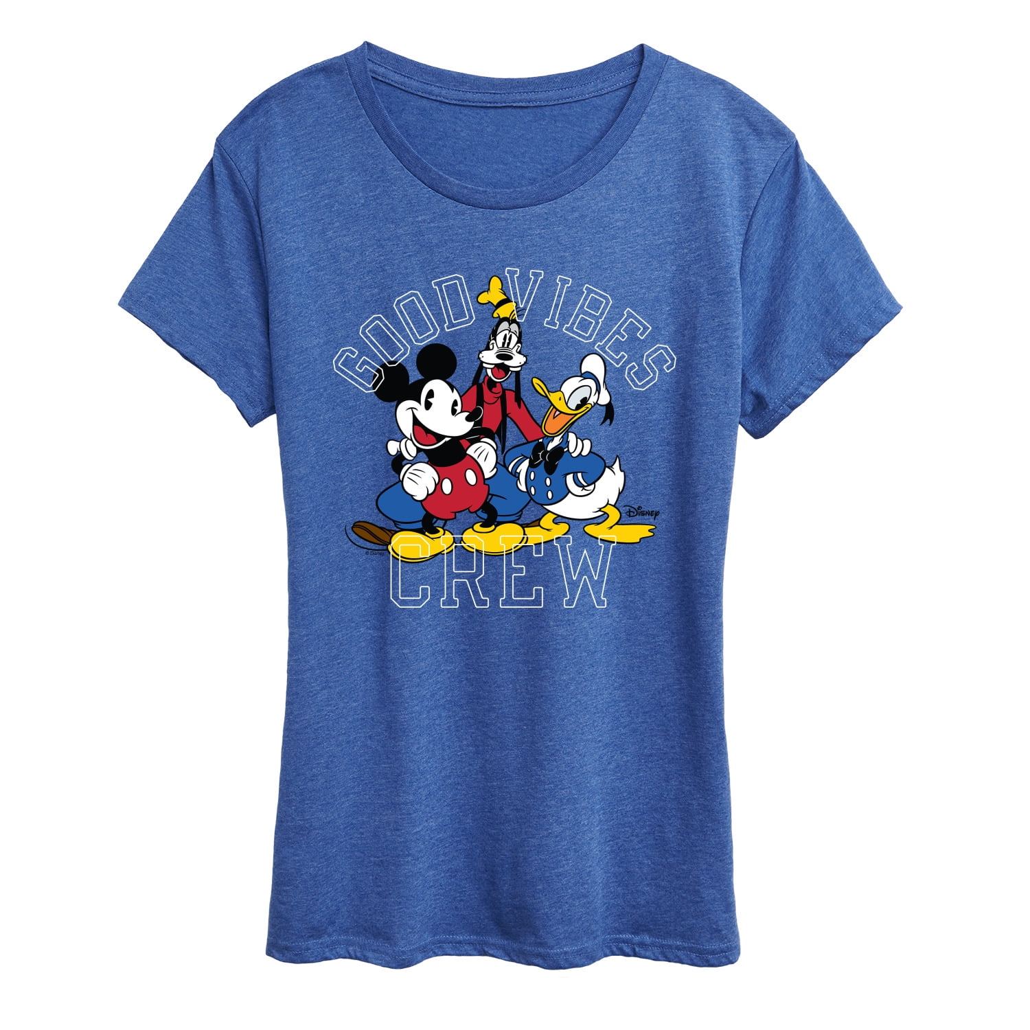 Disney - Good Vibes Crew - Women's Short Sleeve Graphic T-Shirt ...