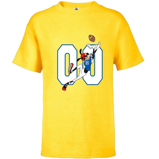 Disney Goofy #00 Football Catch Sports - Short Sleeve T-Shirt for Kids ...