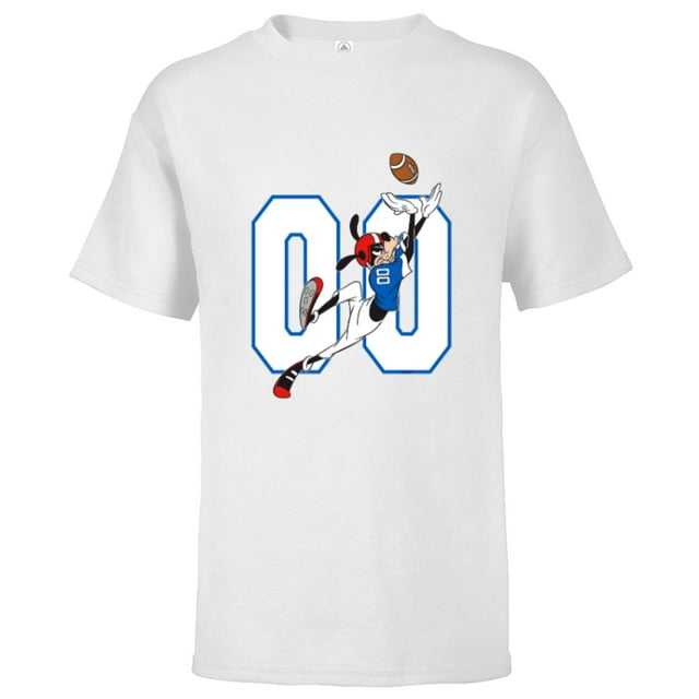Disney Goofy #00 Football Catch Sports - Short Sleeve T-Shirt for Kids ...
