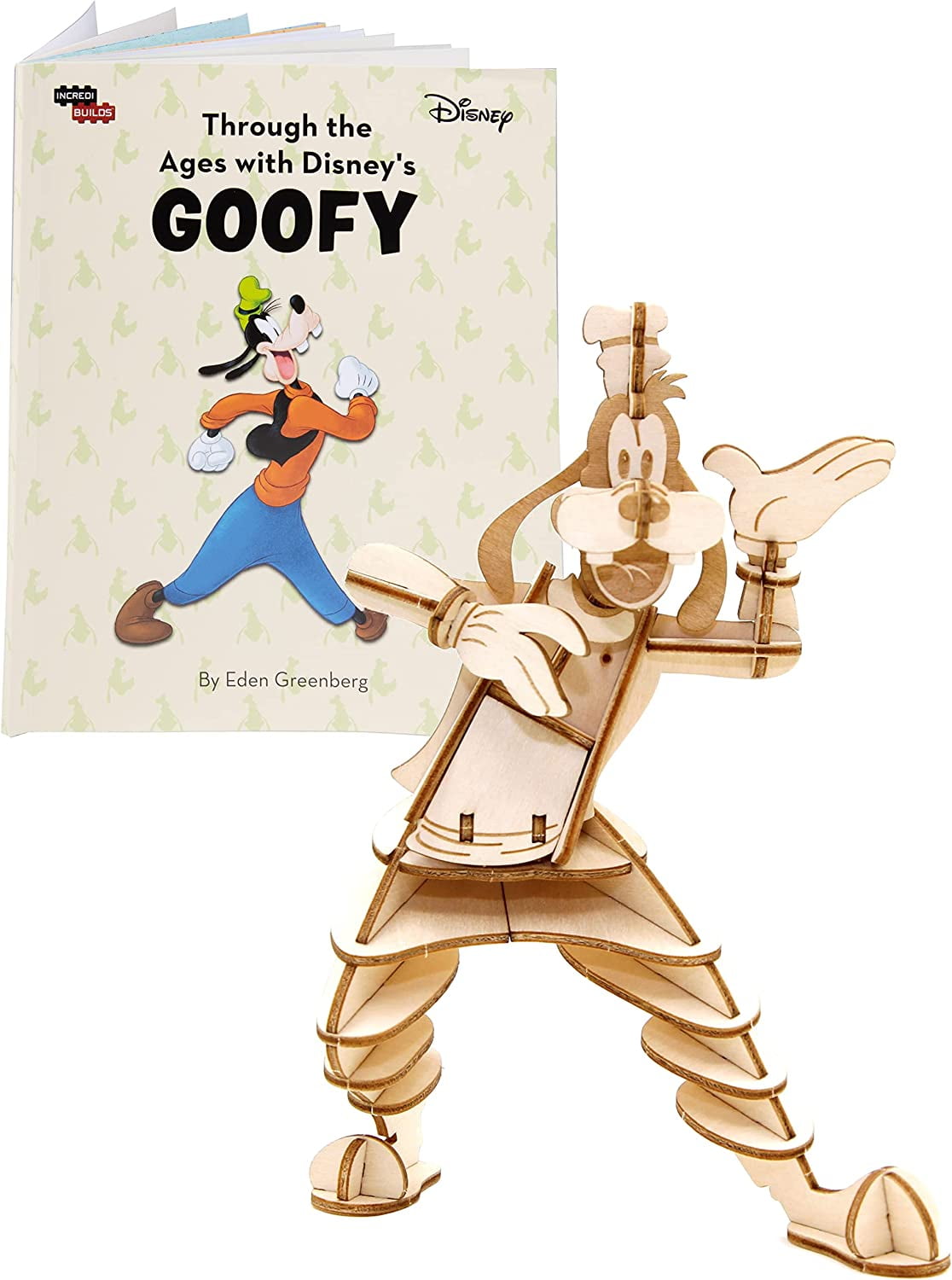 Disney Goofy 3D Wood Puzzle & Model Figure Kit (48 Pcs) - Build & Paint ...