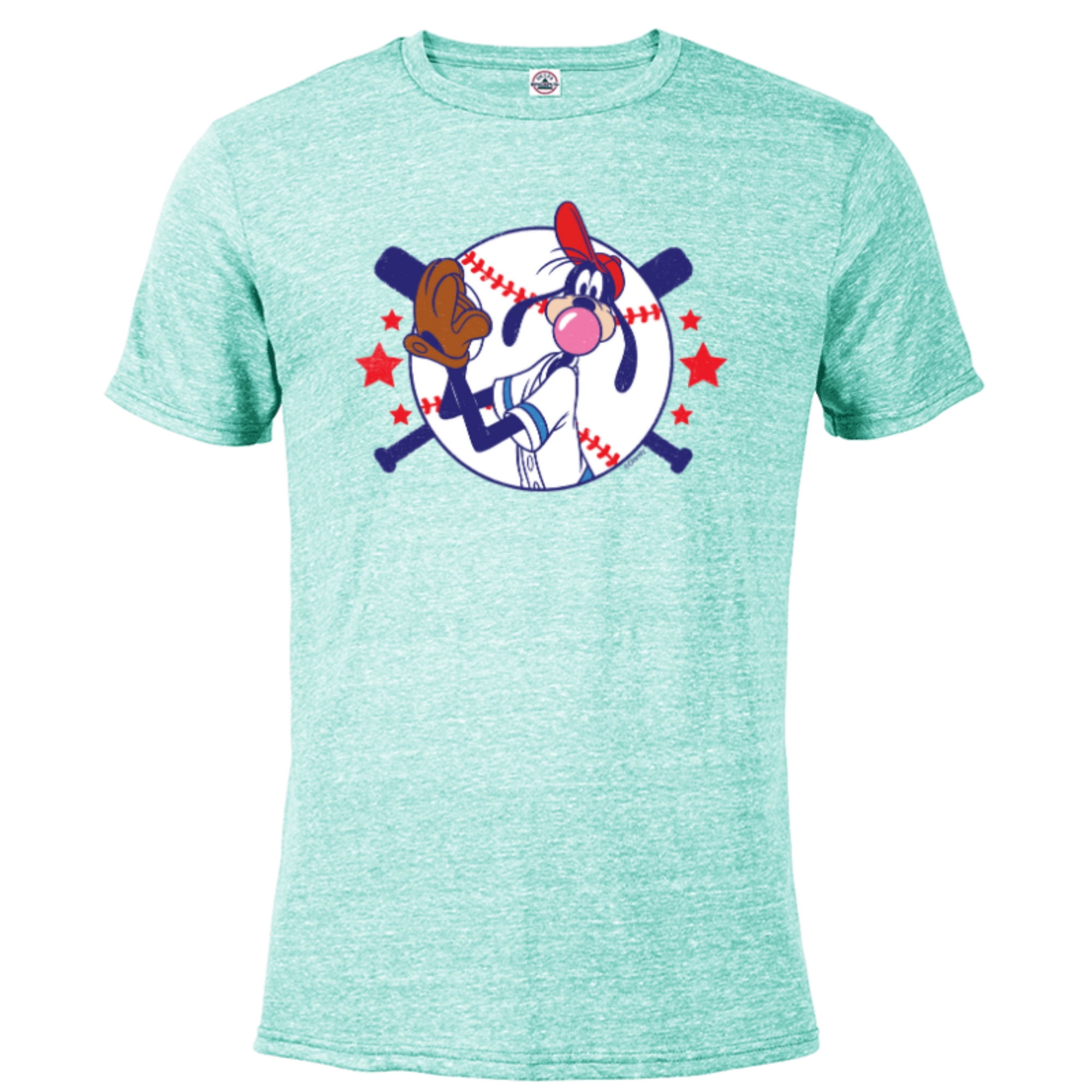 Disney Goofy Baseball Pitcher Bubble Gum Distressed - Short Sleeve ...