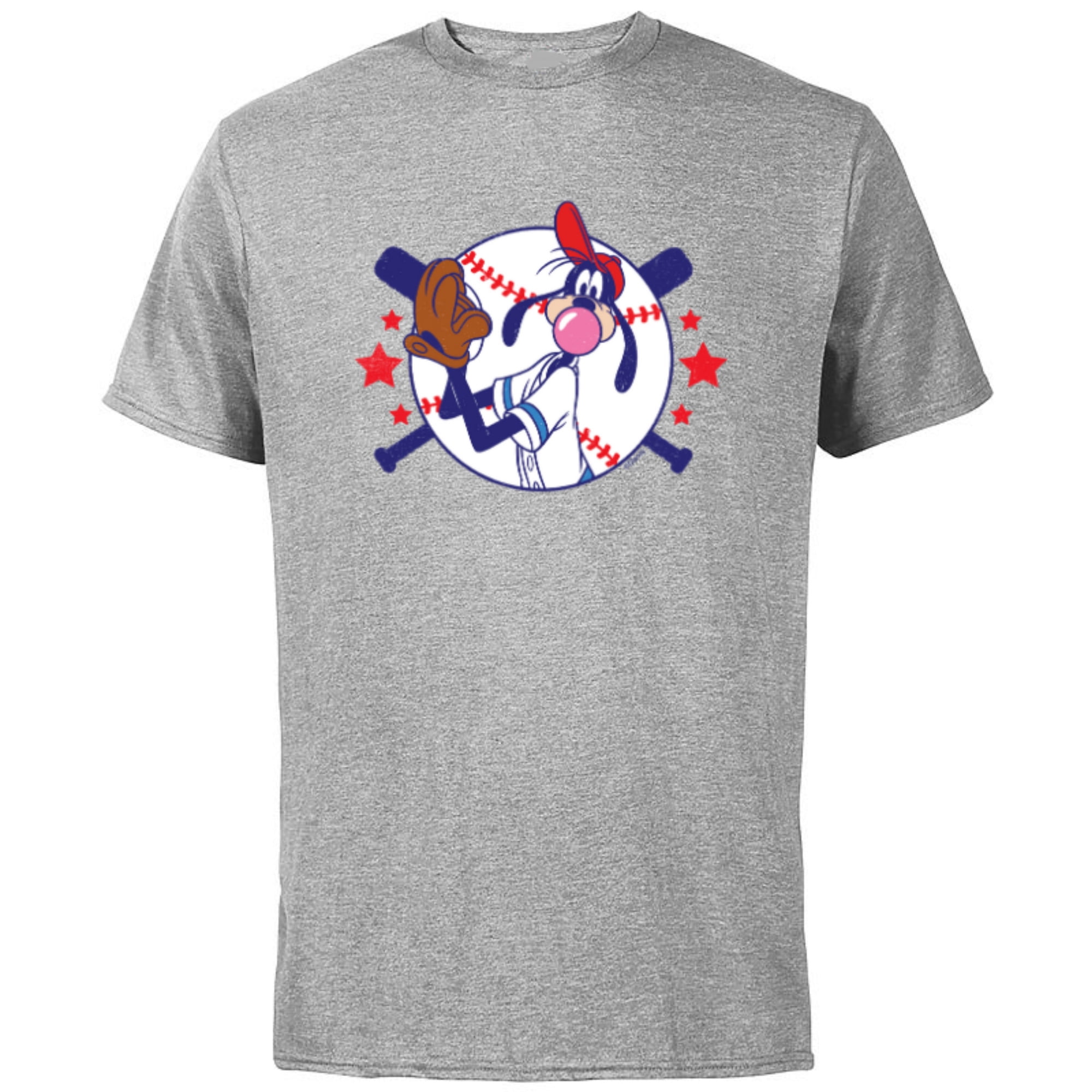 Disney Goofy Baseball Pitcher Bubble Gum Distressed - Short Sleeve ...