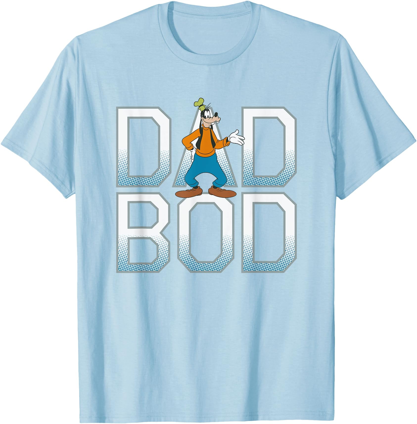 Disney Goofy Dad Bod T-Shirt, Light Blue Color, Size M - Walmart.com