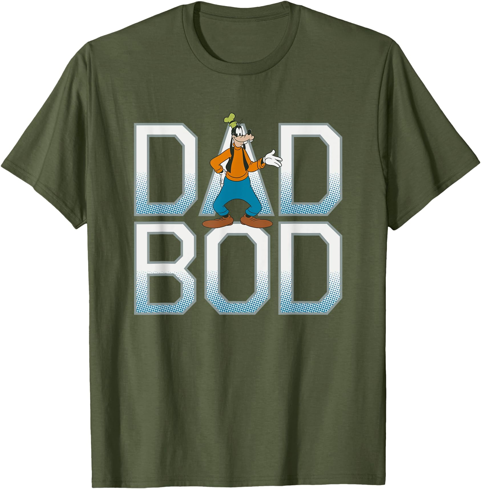 Disney Goofy Dad Bod T-Shirt, Military Green Color, Size 4XL - Walmart.com
