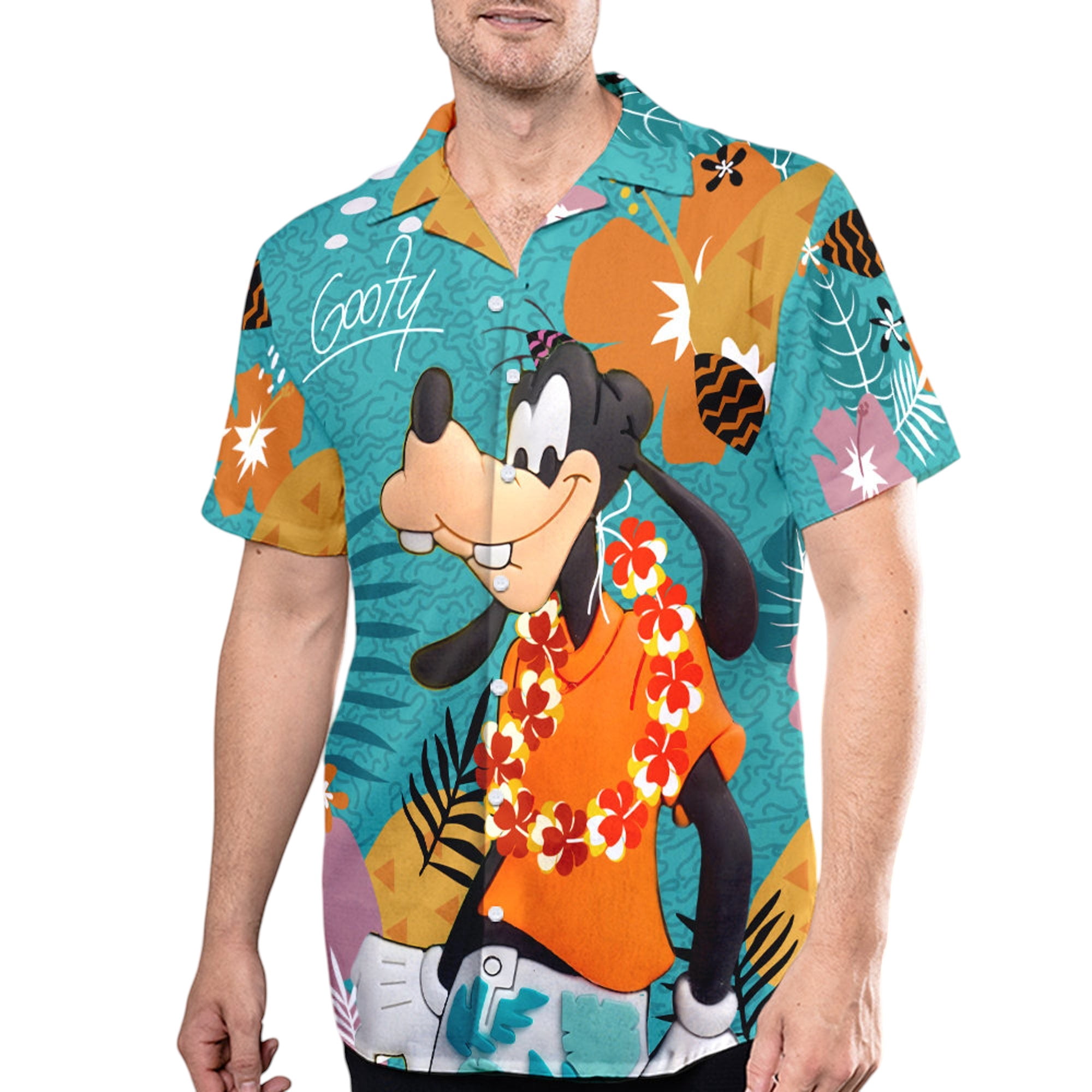 Disney Goofy Dog Hawaiian Shirt, Goofy Movie Button Up Shirt Holiday ...