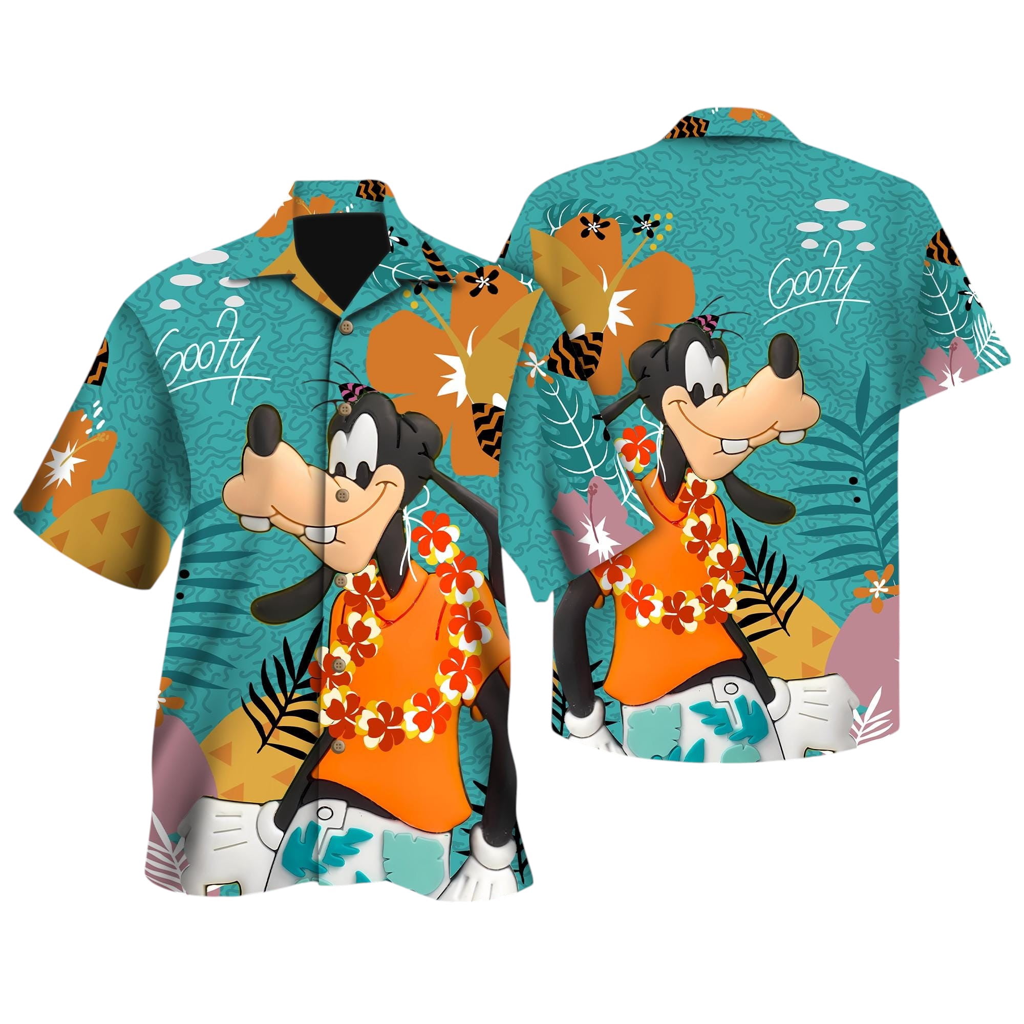 Disney Goofy Dog Hawaiian Shirt, Goofy Movie Button Up Shirt Holiday ...