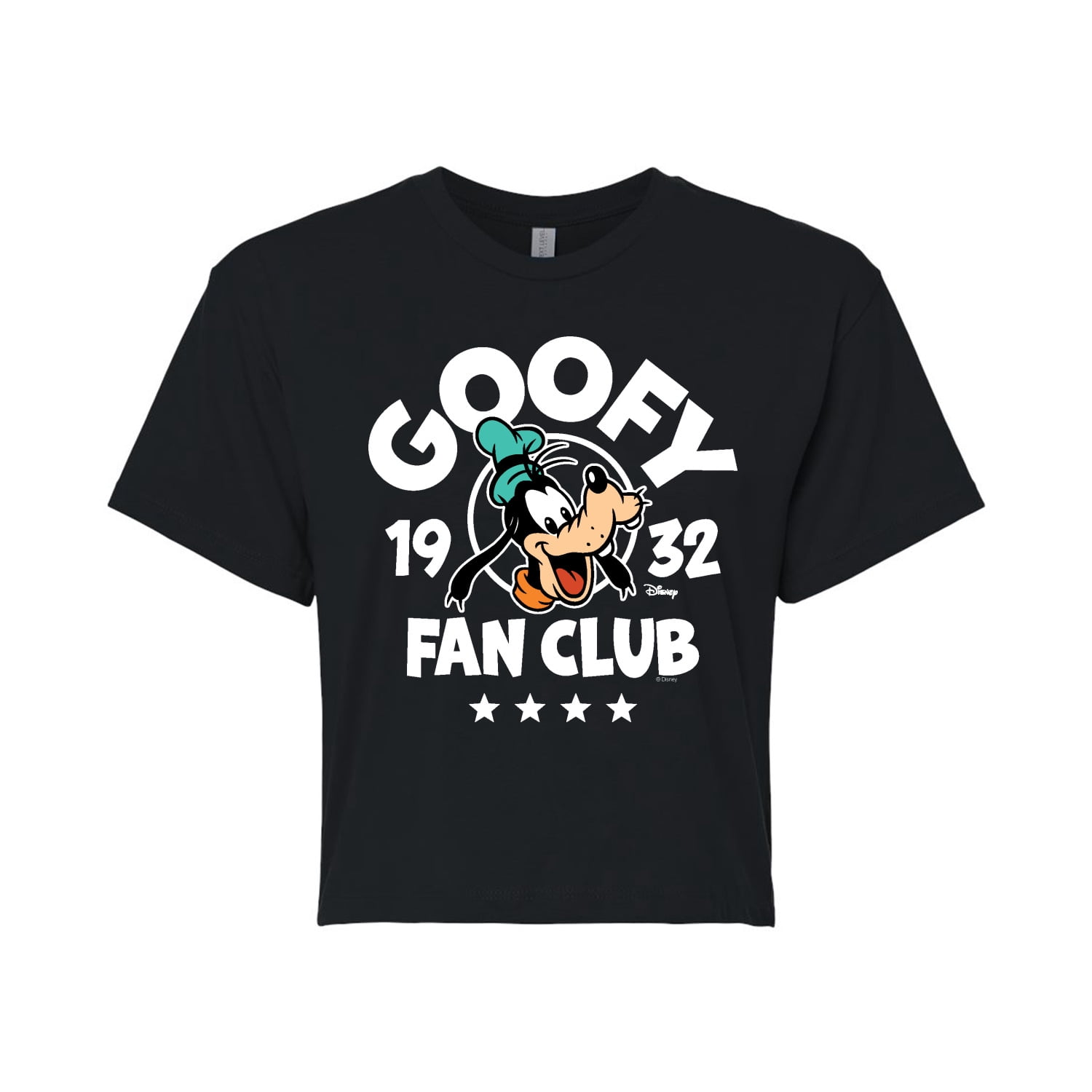 Disney - Goofy Fan Club - Juniors Cropped Graphic T-Shirt - Walmart.com