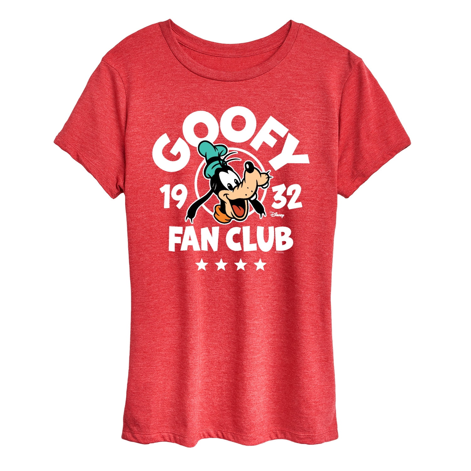 Disney - Goofy Fan Club - Women's Short Sleeve Graphic T-Shirt ...