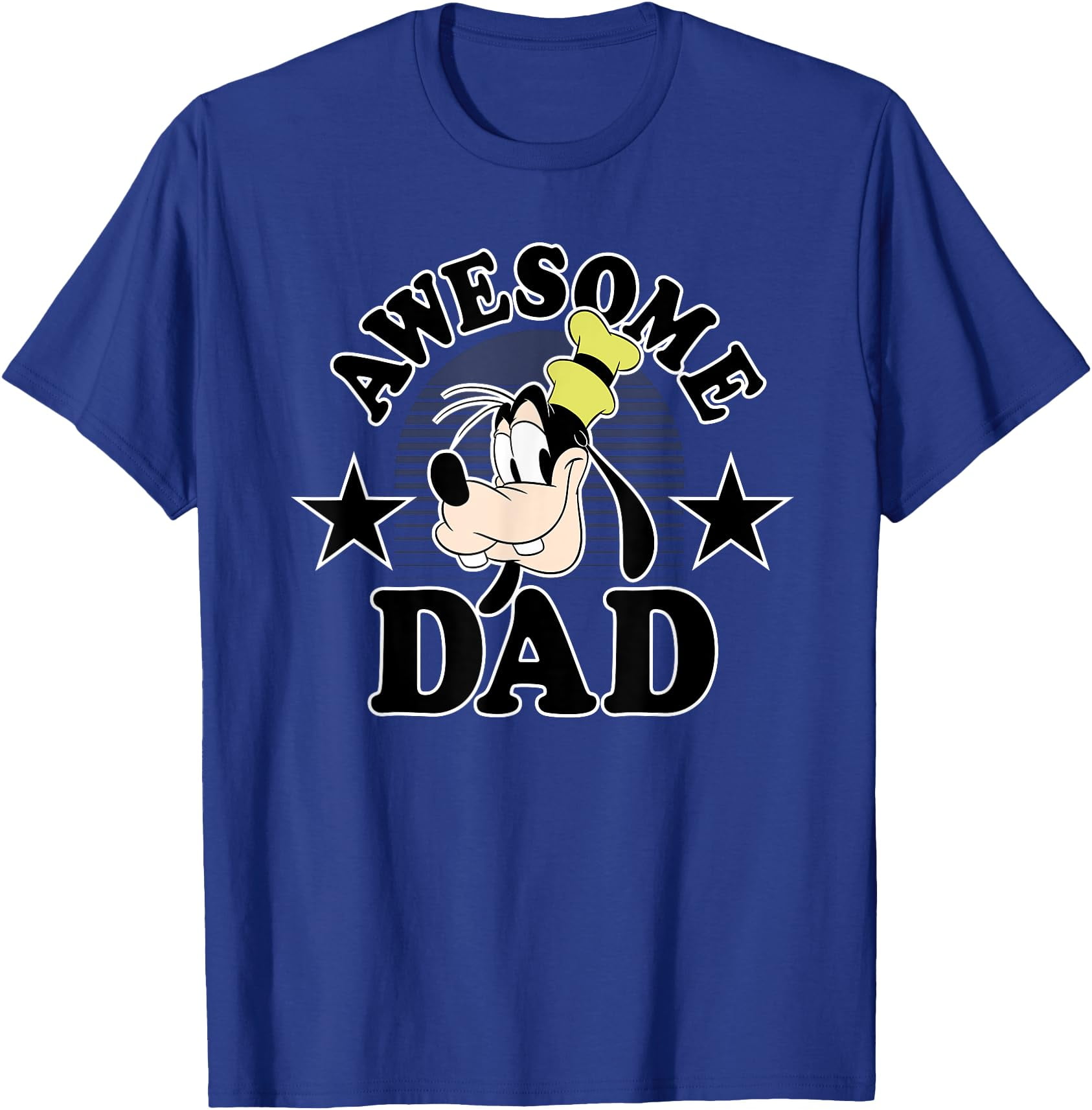 Disney Goofy Father's Day Awesome Dad T-Shirt, Royal Blue Color, Size M ...