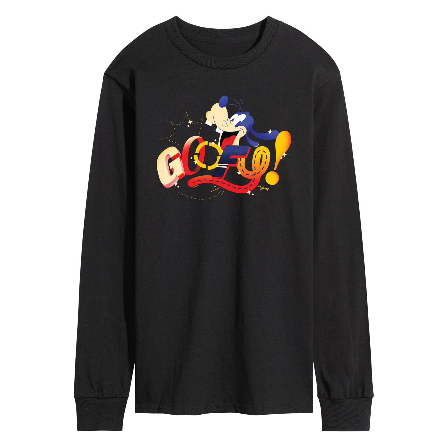 Disney - Goofy Geometric - Men's Long Sleeve T-Shirt - Walmart.com