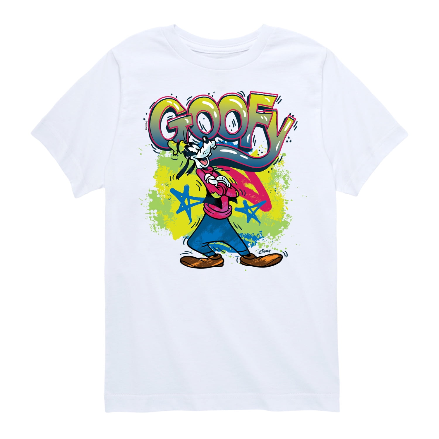 Disney - Goofy Graffiti - Toddler & Youth Short Sleeve Graphic T-Shirt ...