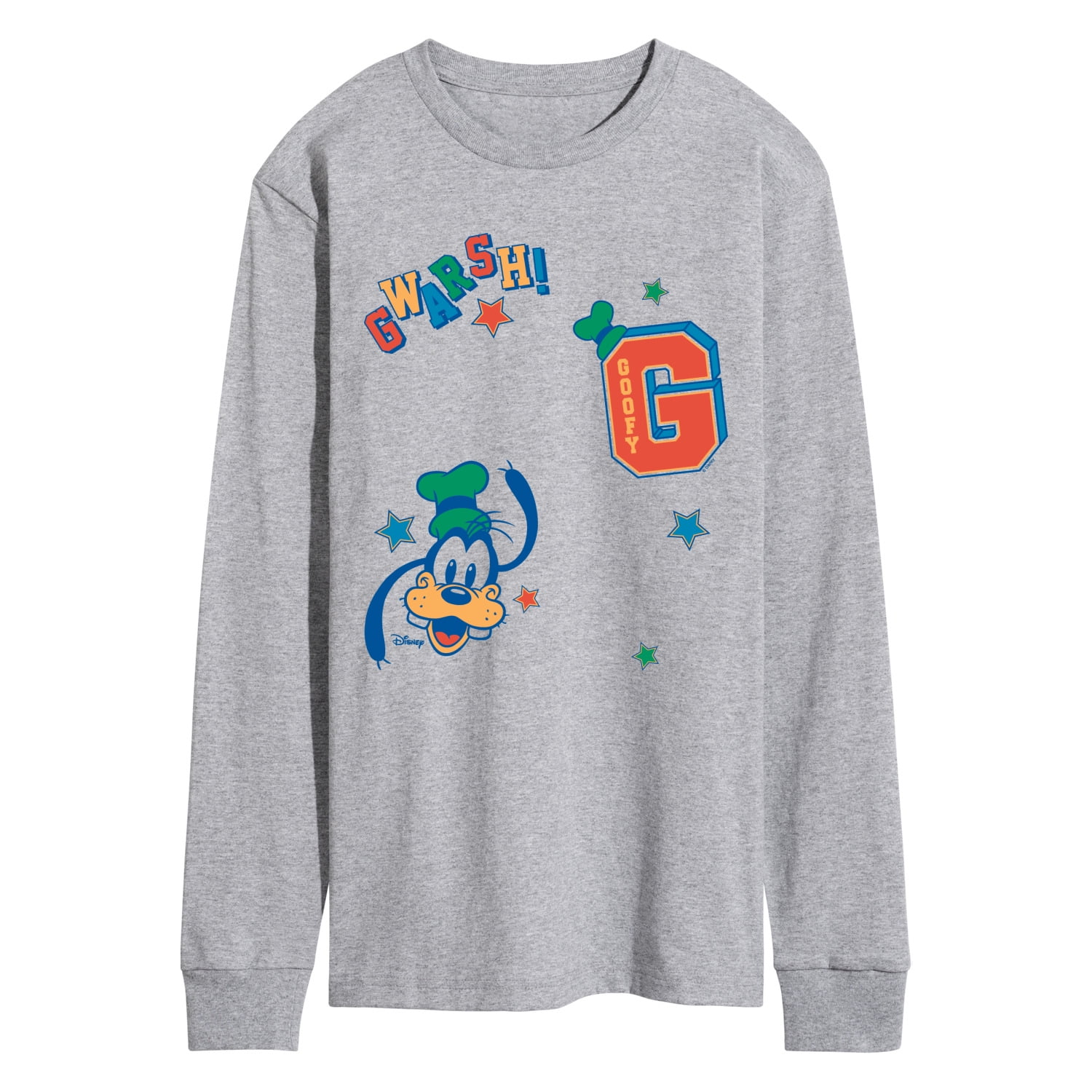 Disney - Goofy Gwarsh- Men's Long Sleeve Graphic T-Shirt - Walmart.com