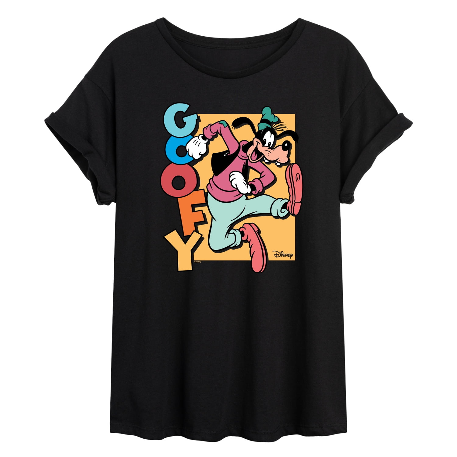 Disney - Goofy - Juniors Ideal Flowy Muscle T-Shirt - Walmart.com