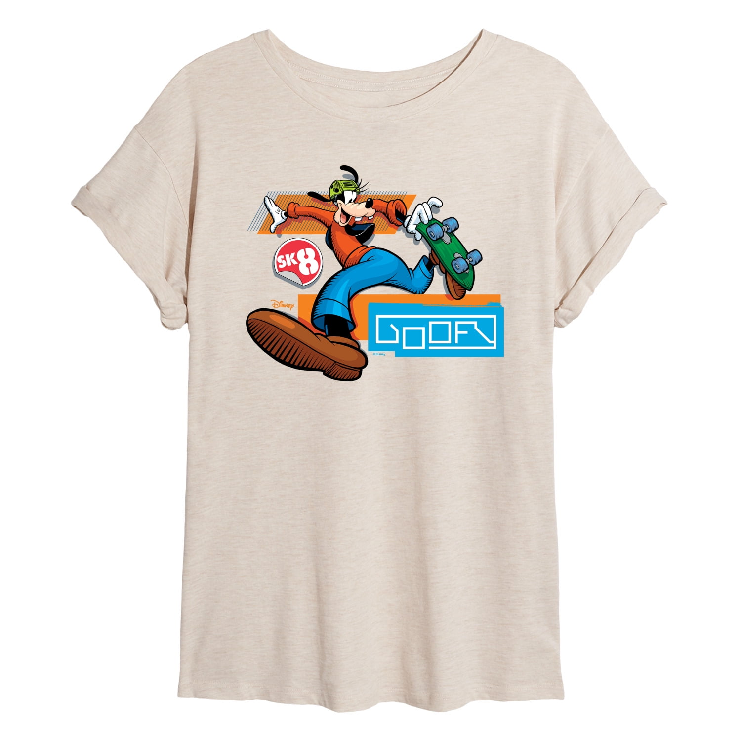 Disney - Goofy Leap - Juniors Ideal Flowy Muscle T-Shirt - Walmart.com