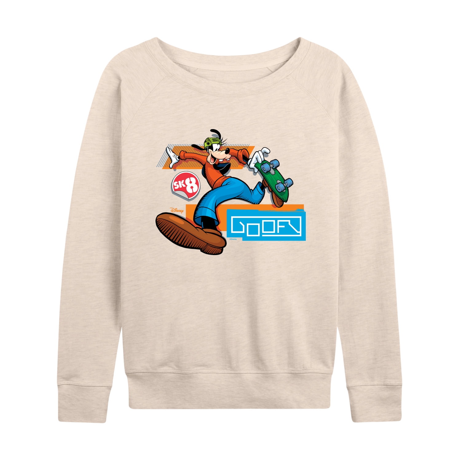 Disney - Goofy Leap - Women's Lightweight French Terry Long Sleeve Shirt - Walmart.com
